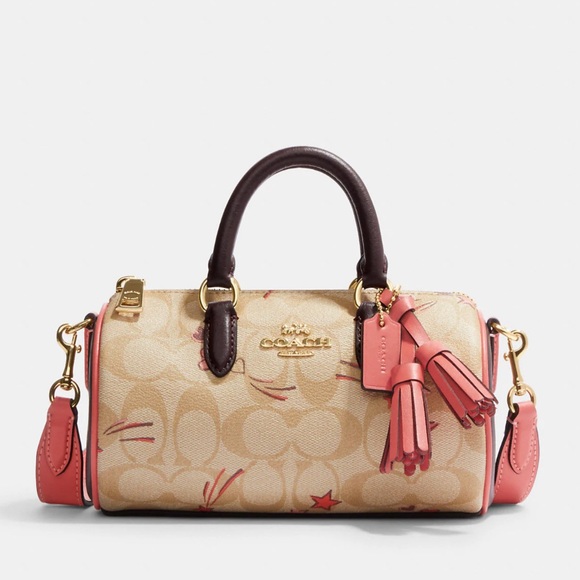 Coach | Bags | Nwt Lacey Crossbody Signature Canvas With Heart And Star ...